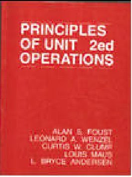 Avibert: Unit Operations Course Textbook by Alan S. Foust