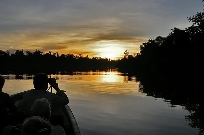 Lost in BIrding: Sunset on the Fly River (Papua New Guinea): June 2010