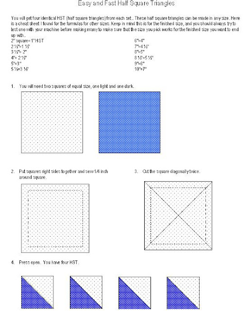 Pieceful Living Easy Peasy Half Square Triangles Pieceful Living Easy Peasy Half Square Triangles