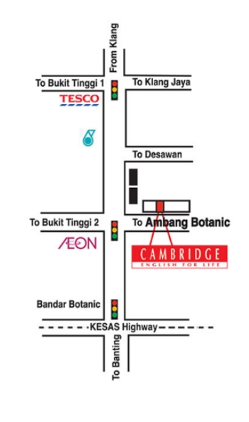 Cambridge English for Life Klang: Map to CEFL Ambang Botanic