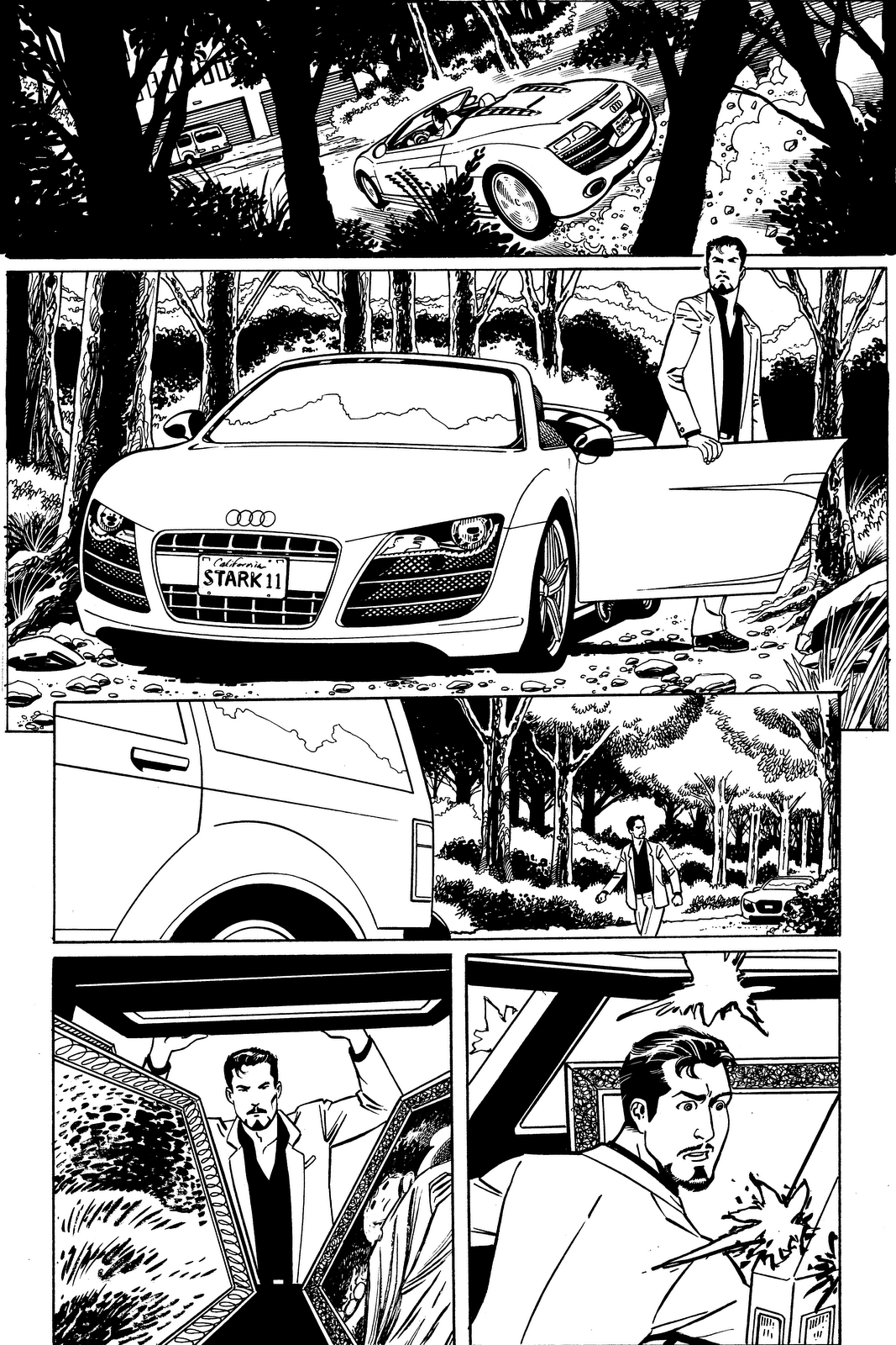 Scott Koblish: Iron Man 2 Audi comic-