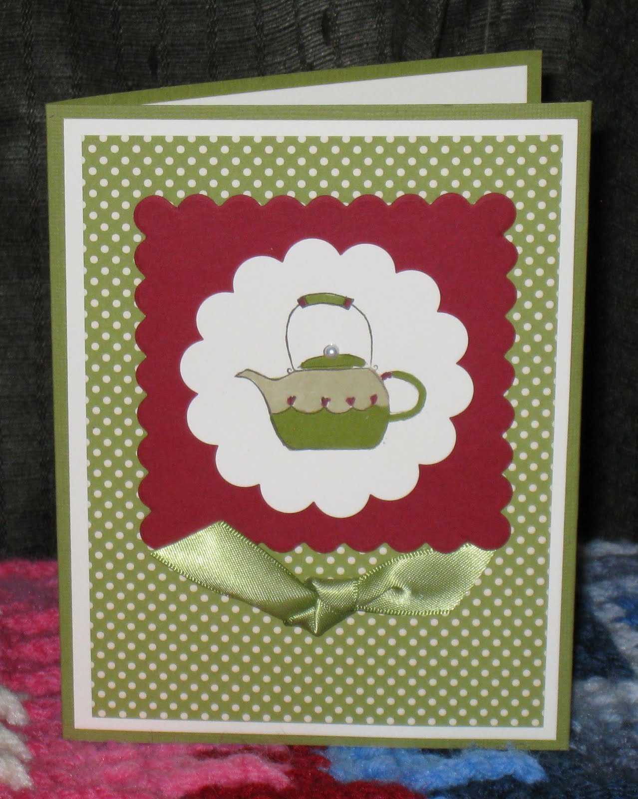 Cathy's Craft Room: Tea Bag Greeting Card