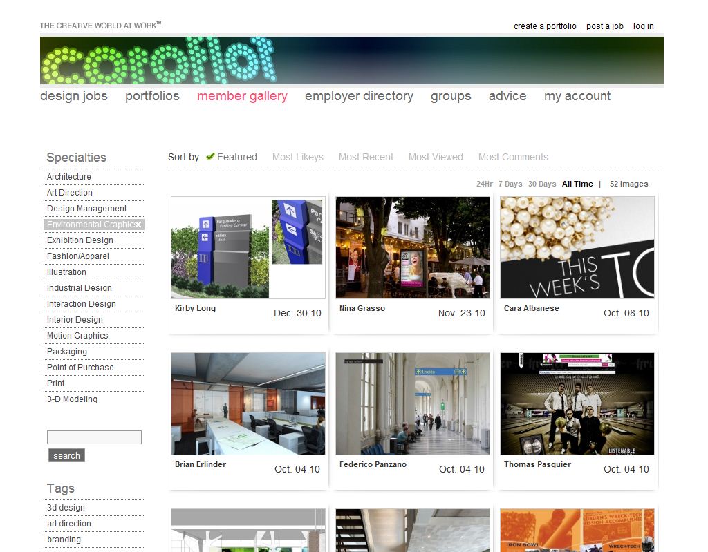 Environmental Design: Coroflot! : An online Crative Portfolio