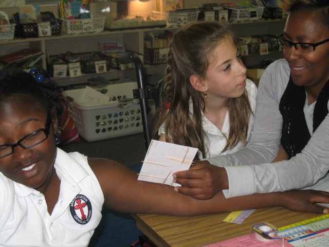 The Harris Hoppenings: The Sense of Touch-Science Experiment