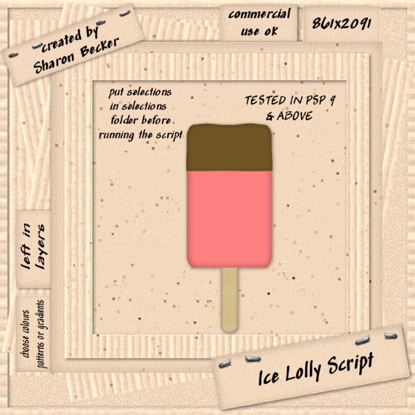 Sharon Becker Creations: NEW Ice Lolly Script,Ice Lolly Template & a ...