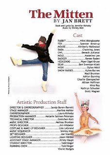 Jennifer Kirkeby: "The Mitten" by Jan Brett is now a Musical!