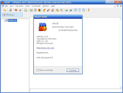 TODO DESCARGAS FULL ]:::...: mIRC v7.07 Beta + Patch + keygen