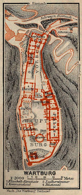 LandkartenarchivBLOG: Lageplan von der Wartburg bei Eisenach (1907)