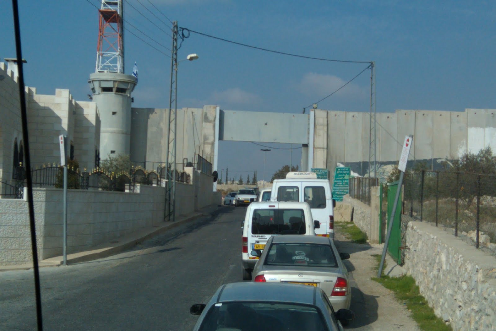 Wooster to Israel 2011: Border crossing at Bethlehem