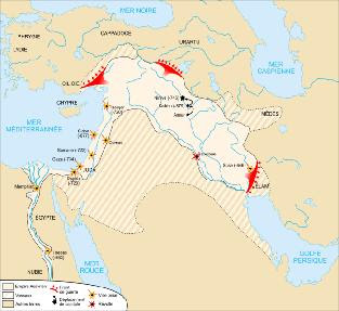 Reino de los asirios: Mapa del Imperio Neoasirio, entre los siglos ...