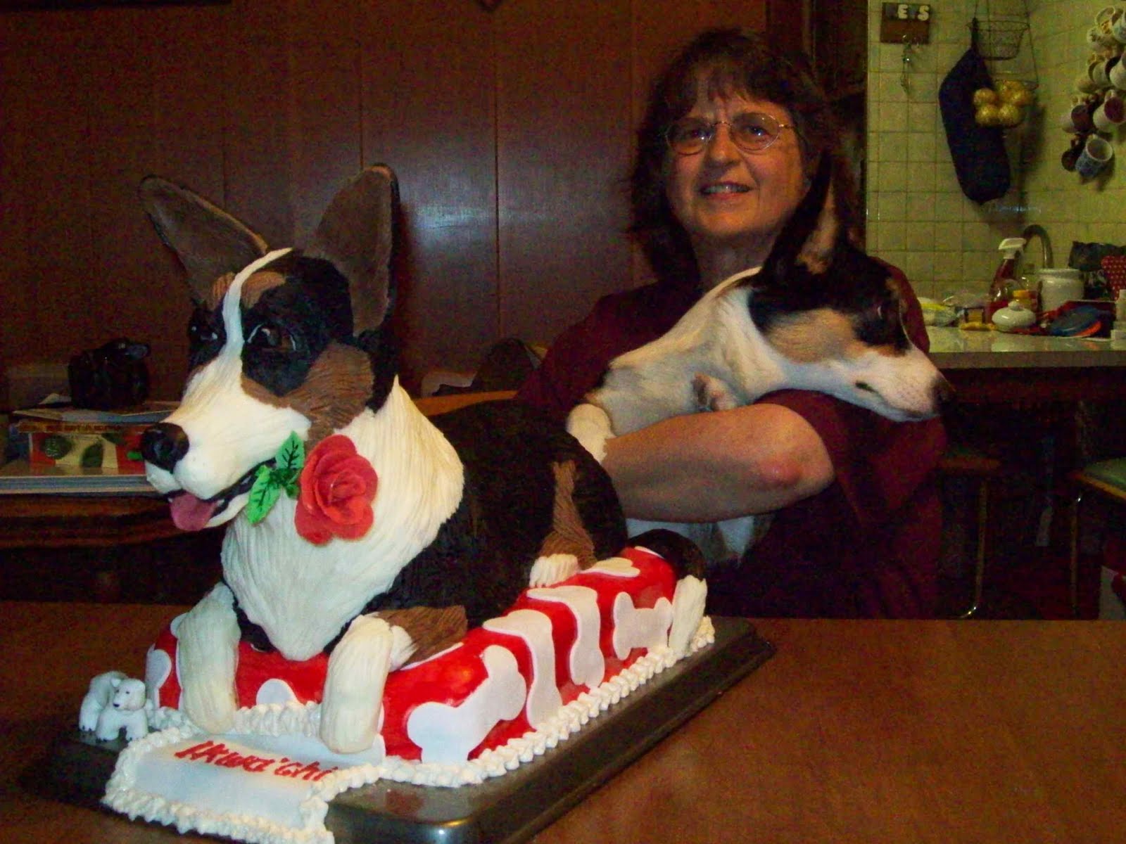 Maysie Mae's Signature Cake Design: Corgi Birthday cake
