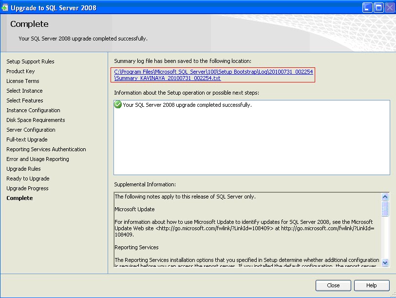SQL Server Buddy: Upgrade SQL 2005 to SQL 2008