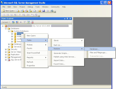 SQL Server Buddy: How to Restore MASTER database...