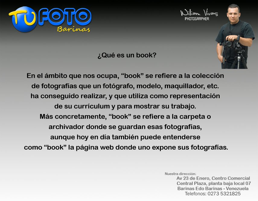 TU FOTO: ¿Que es un book?