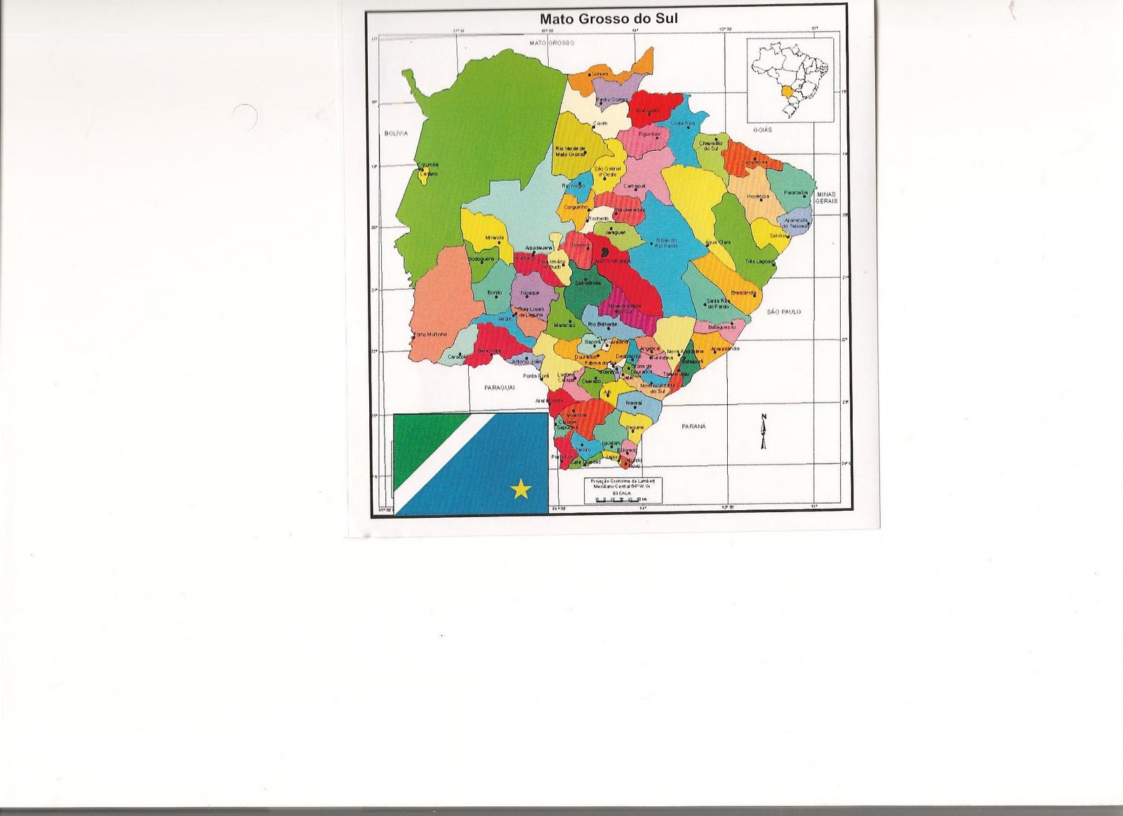 Clicando e Aprendendo: Mapa do Mato Grosso do Sul