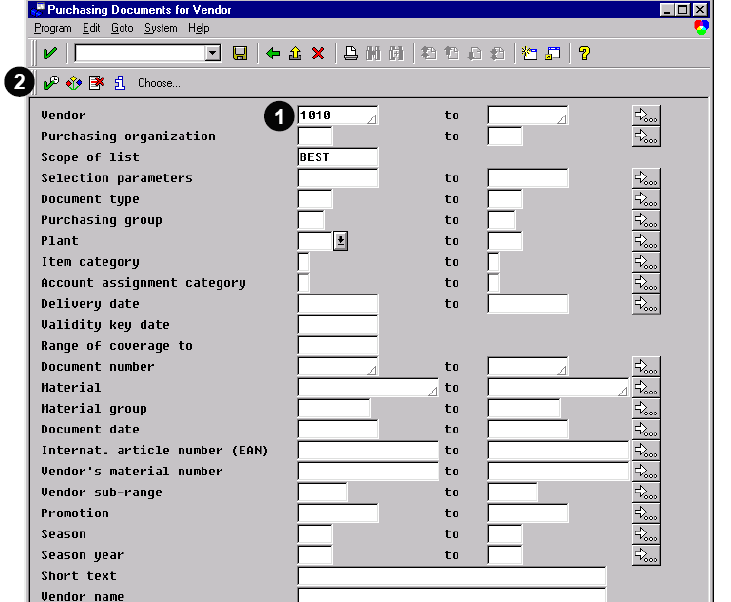 Sap Abap Programming Report In Sap Mm Module Sap Abap