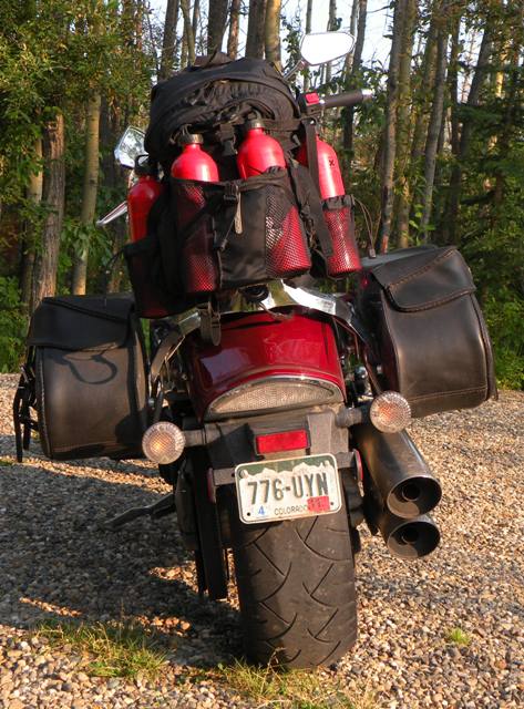 Ribbon of Highway: Motorcycle Auxiliary Gas Tanks for Motorcycle Touring