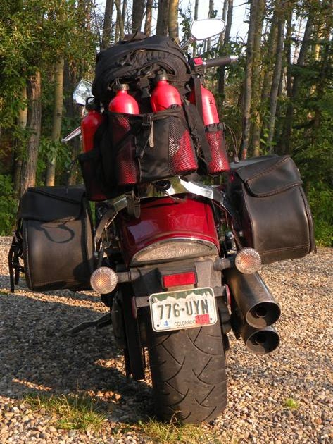 Ribbon of Highway: Motorcycle Auxiliary Gas Tanks for Motorcycle Touring