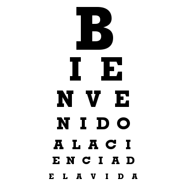 Test De Vista Letras - kiosknewline