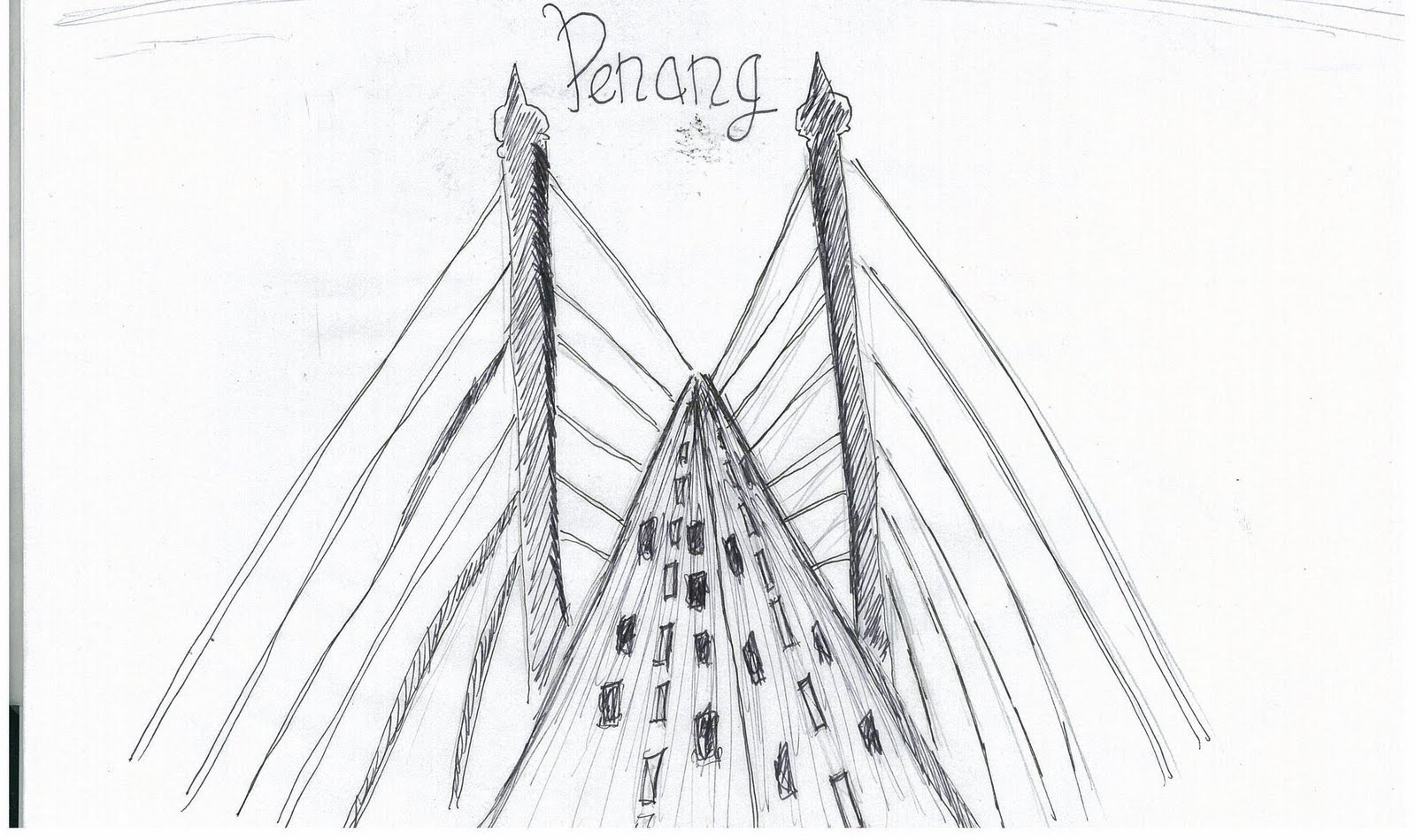 pencils & pen...: SJ09- 3 Penang postcards