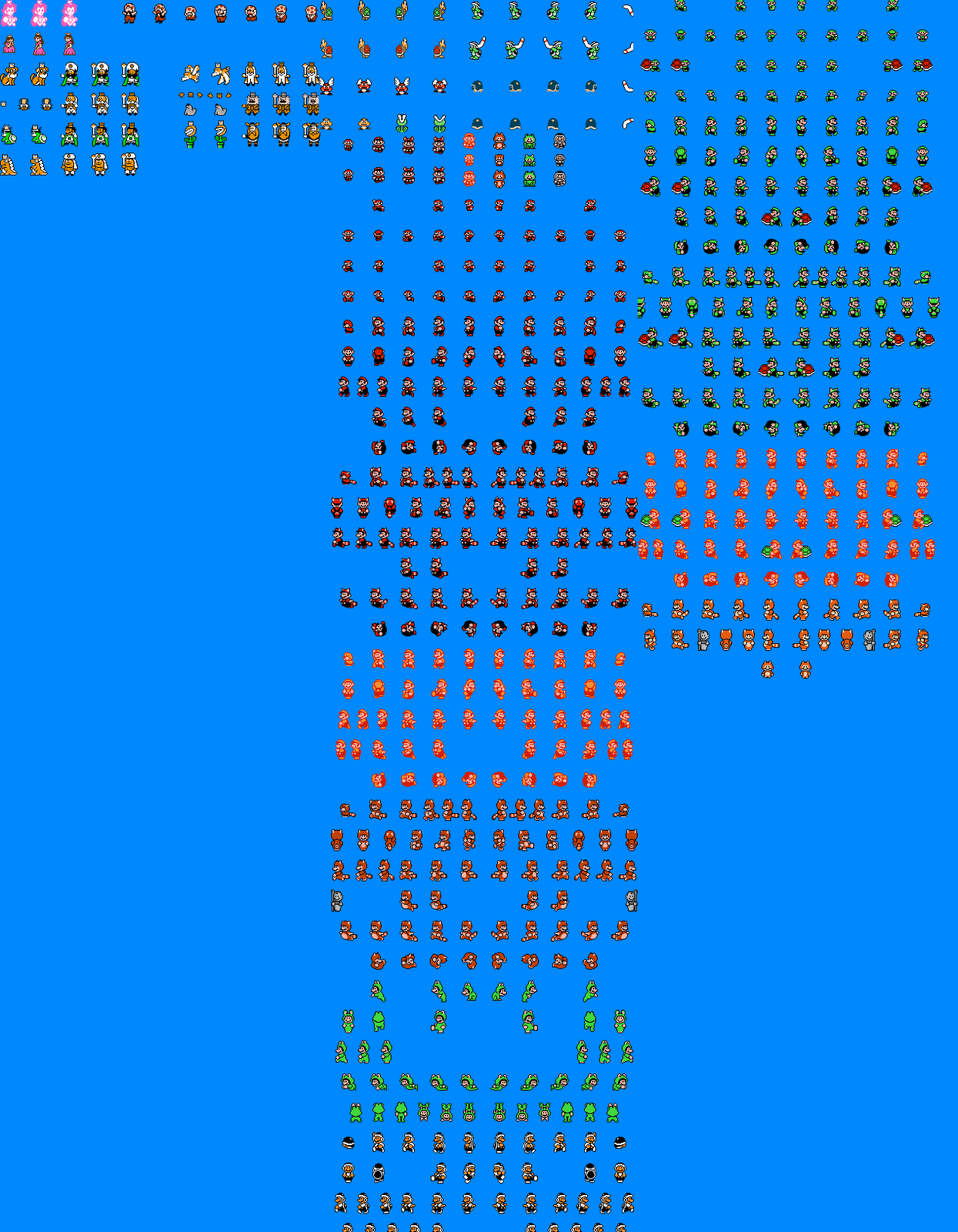 Super Mario Tilesets!: SUPER MARIO BROS 3 TILES