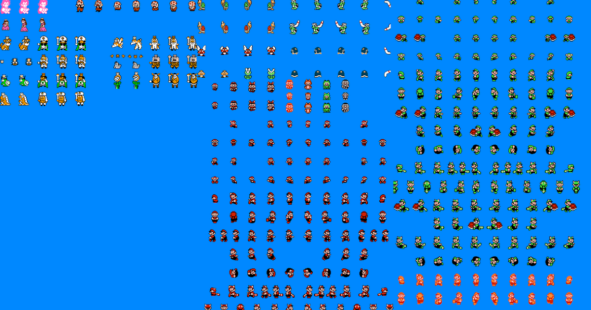 Super Mario Tilesets!: SUPER MARIO BROS 3 TILES