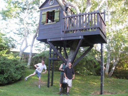 Barbara Butler Artist Builder: Long Island Treehouse: Day 4 Install