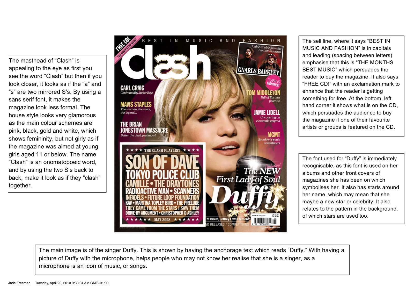 As Level Media Music Magazine: Music Magazine Analysis one.