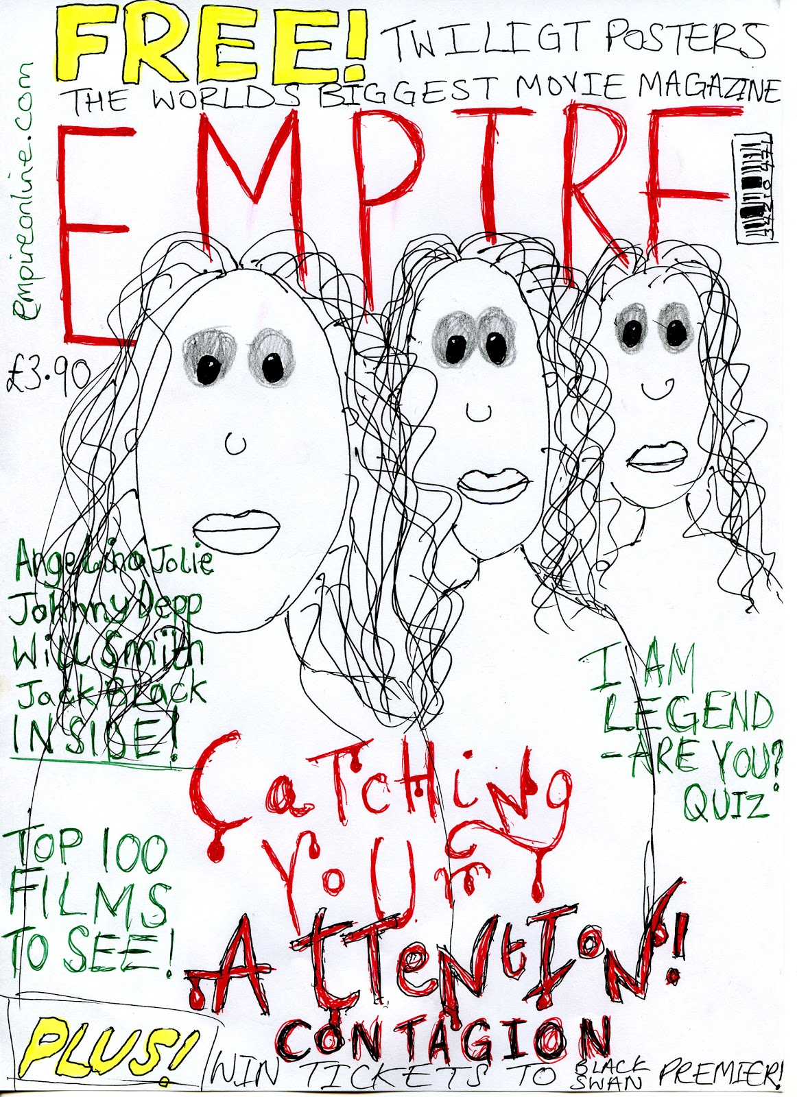 A Level Teaser Trailer: Magazine Front Cover Plan