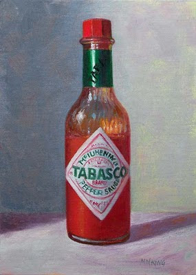 Small Oil Paintings: Tabasco Sauce - SOLD