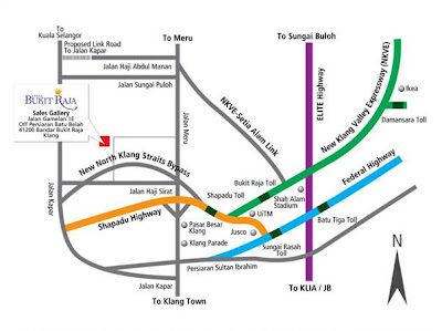 WongSF Blog2: Map to Bandar Bukit Raja_New