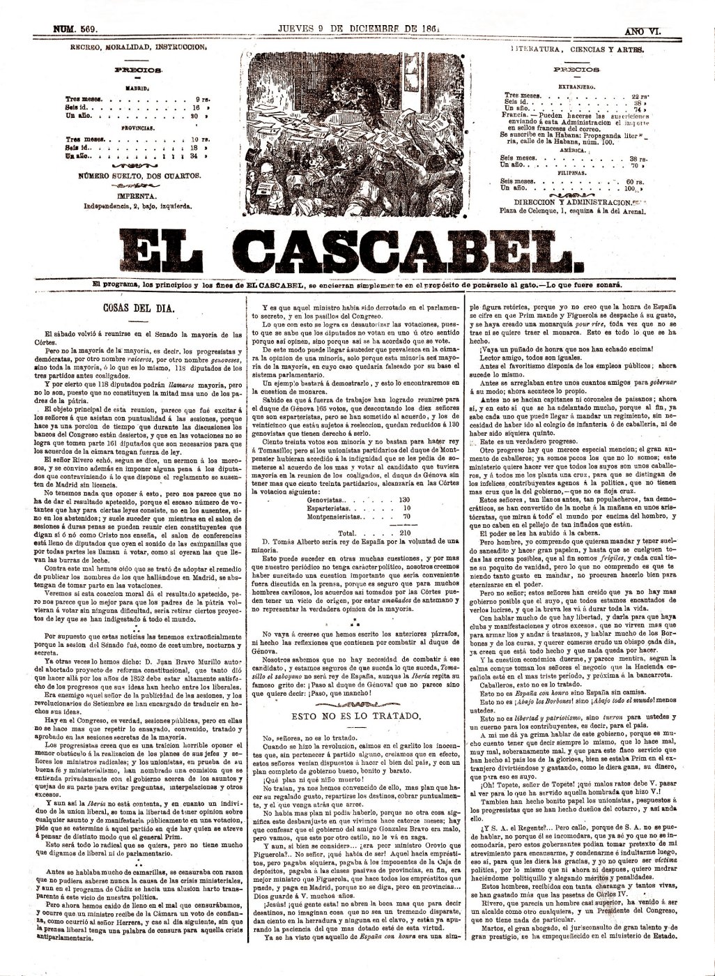 La Prensa Satírica: El Cascabel