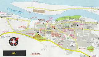 Sarawak Tourism & Travel: Miri Map