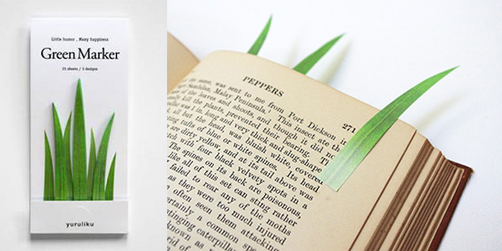 Booklicious: GreenMarker Bookmarks