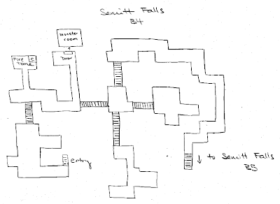 Final Fantasy II Walkthrough - Maps Only: Semitt Falls B4