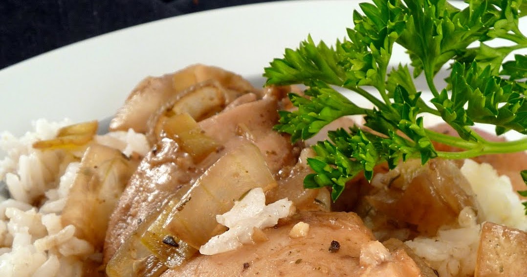 Crabby Cook: Chicken Thighs with Balsamic Onion & Leek Relish