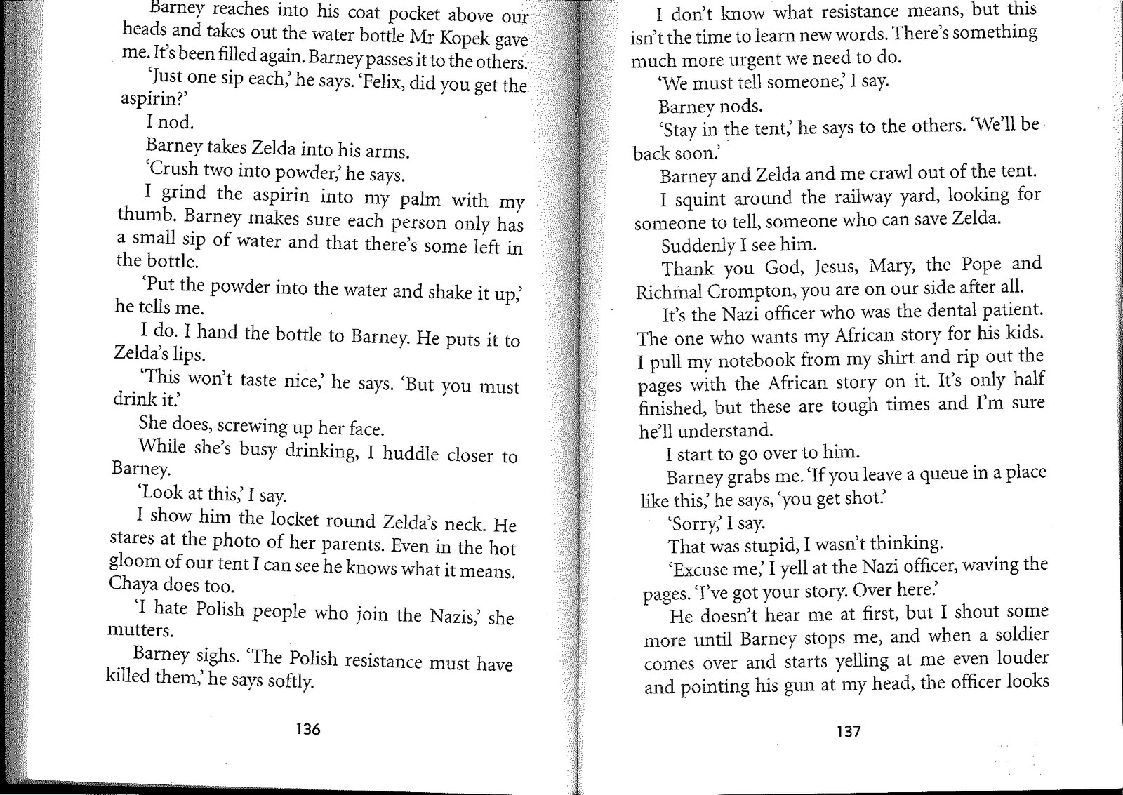 Ruth's English literacy blog: Once by Morris Gleitzman: Chapter 15