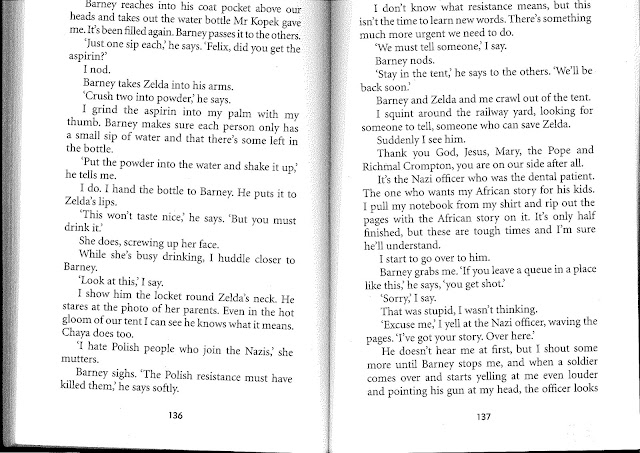 Ruth's English literacy blog: Once by Morris Gleitzman: Chapter 15