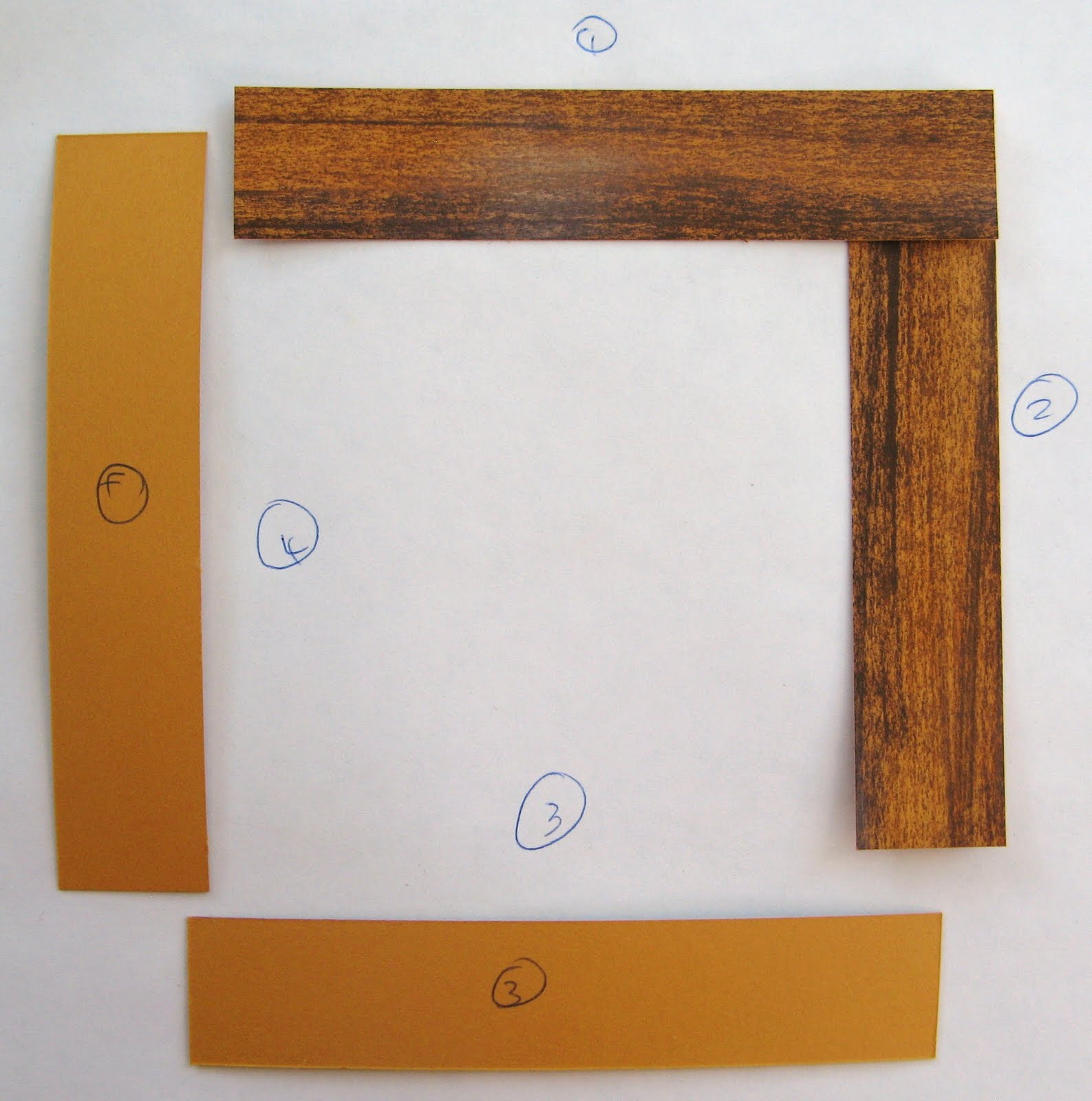 Debbie P's Place: Faux Wood Frame - A Tutorial for Tickled Pink Stamps