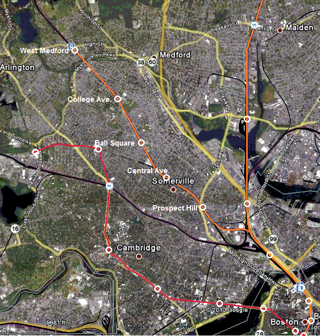 Green Line Revisited: 4 - Orange Line: West Medford Branch