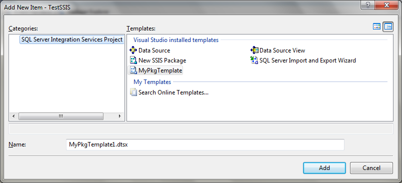 Tips and Tricks for SQL Server Developers: Creating SSIS Template Package