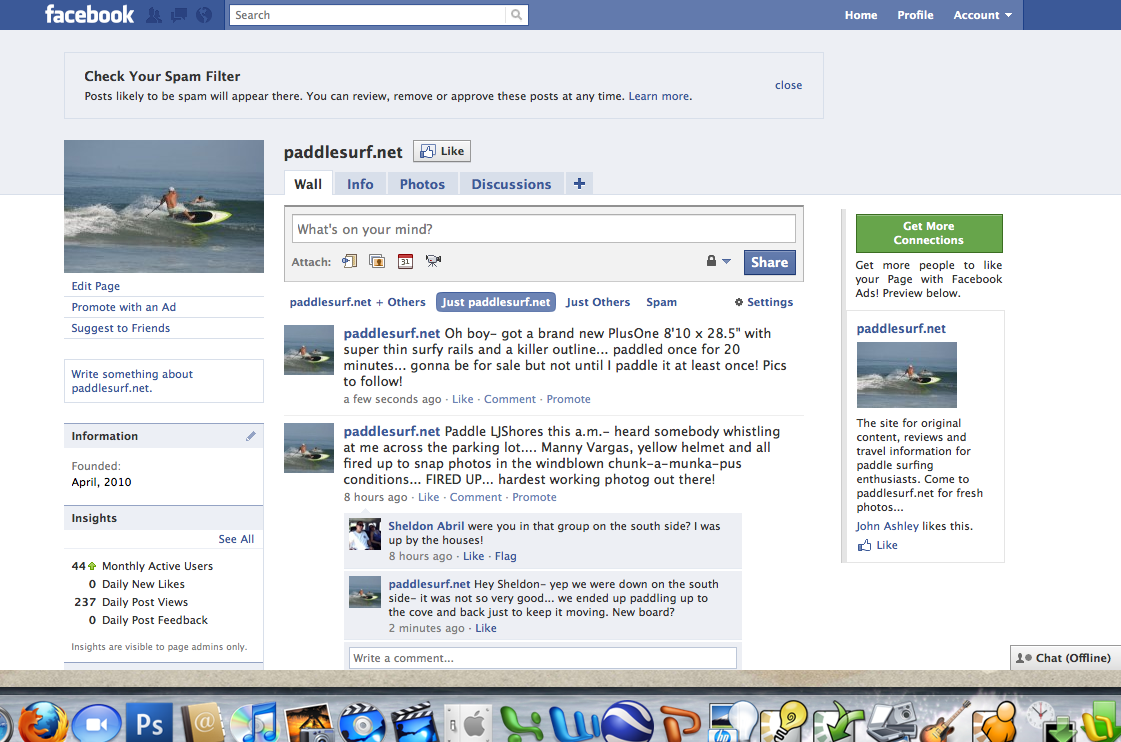 Stand Up Paddle Surfing: Baaaaaah, baaaaaah.... I'm on Facebook check ...