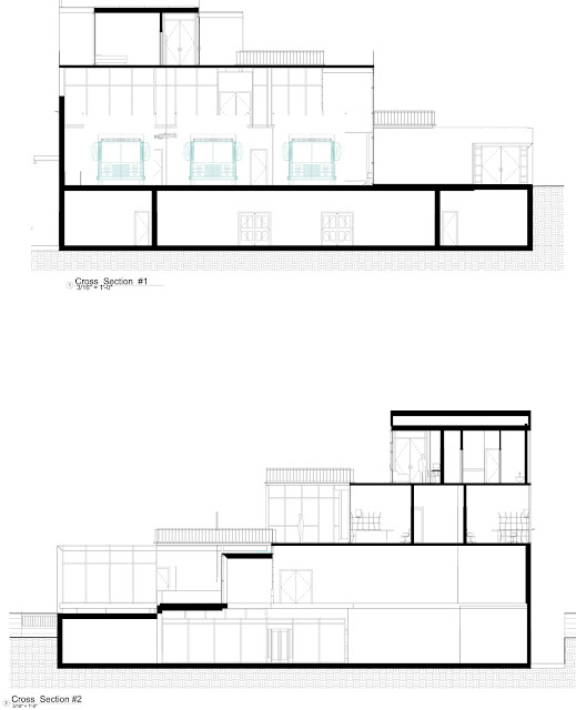 Arch_3611 Theoretical Design: Fire Station Floor Plan and Secitons