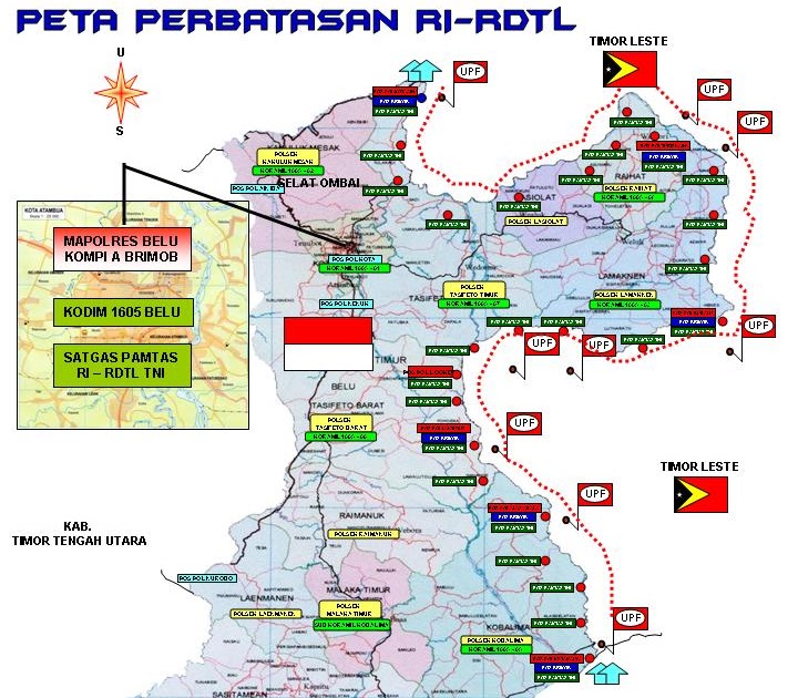 POLRES BELU: PETA WILAYAH PERBATASAN RI - RDTL
