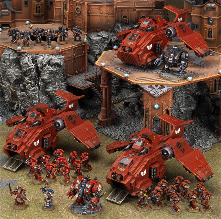 smurfs of war: New Blood Angels vehicles available for order