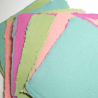 Paper Cut Cards by Crafterall and Handmade Eco Paper by Green Post