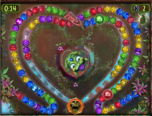 Happy Cloud Moments: ~ Zuma Blitz Tips: Hearts and Flowers