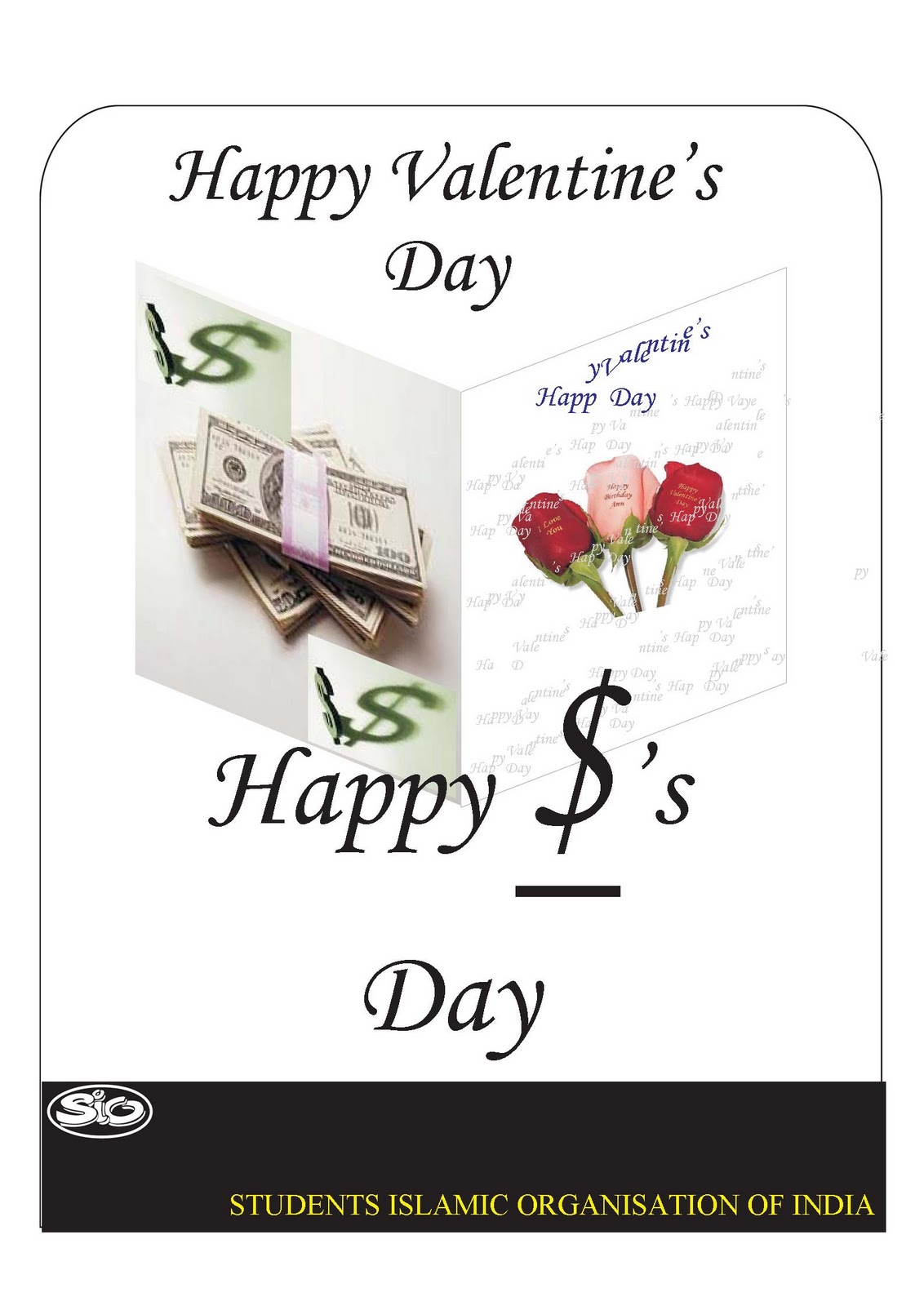 Say No to Valentines Day and Commercialization of Love: Posters