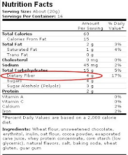 Edible Scripts: Nutrition Labeling & Fiber