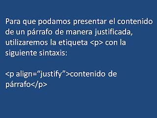 COMPUTO SIMPLE: Alineación justificada de textos en HTML.